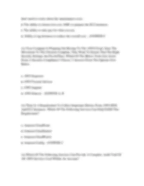 AWS Cloud Practitioner Exam 2025 – Complete Questions and Verified ...