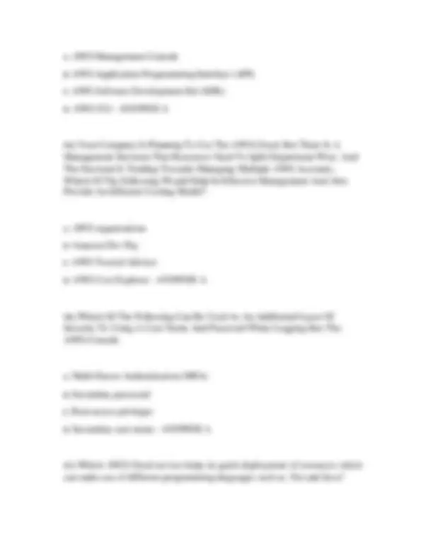 AWS Cloud Practitioner Exam 2025 – Complete Questions and Verified ...