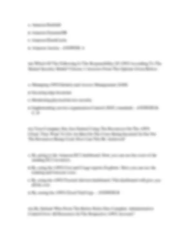 AWS Cloud Practitioner Exam 2025 – Complete Questions and Verified ...