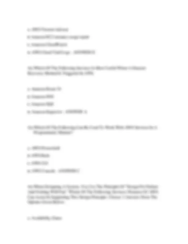 AWS Cloud Practitioner Exam 2025 – Complete Questions and Verified ...