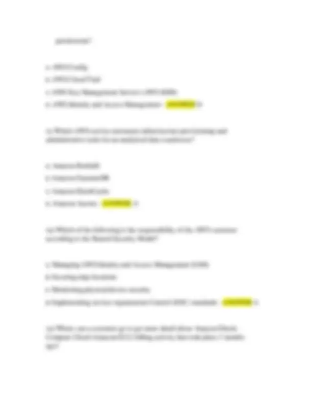 AWS Cloud Practitioner Exam 2025 – Complete Questions and Verified ...