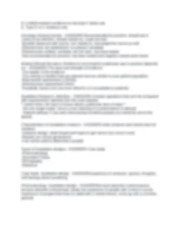 Evidence-Based Practice Exam Questions and Answers | Exams Nursing ...