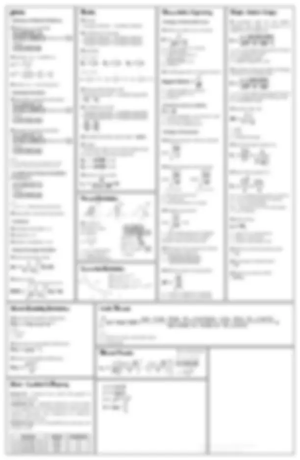 All Civil Engineering Formulas | Cheat Sheet Calculus for Engineers ...