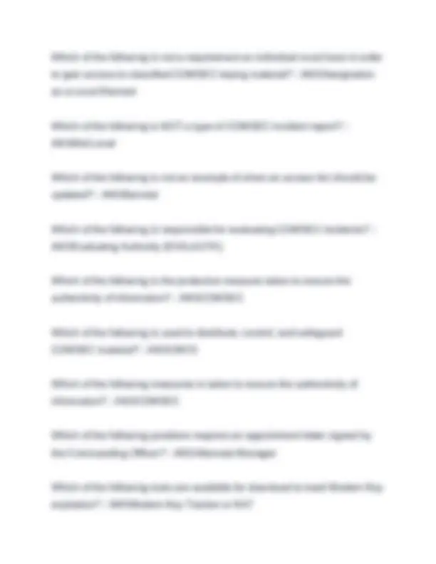 Basic COMSEC Policies & Procedures Exam Test Bank 2025-2026. Questions ...