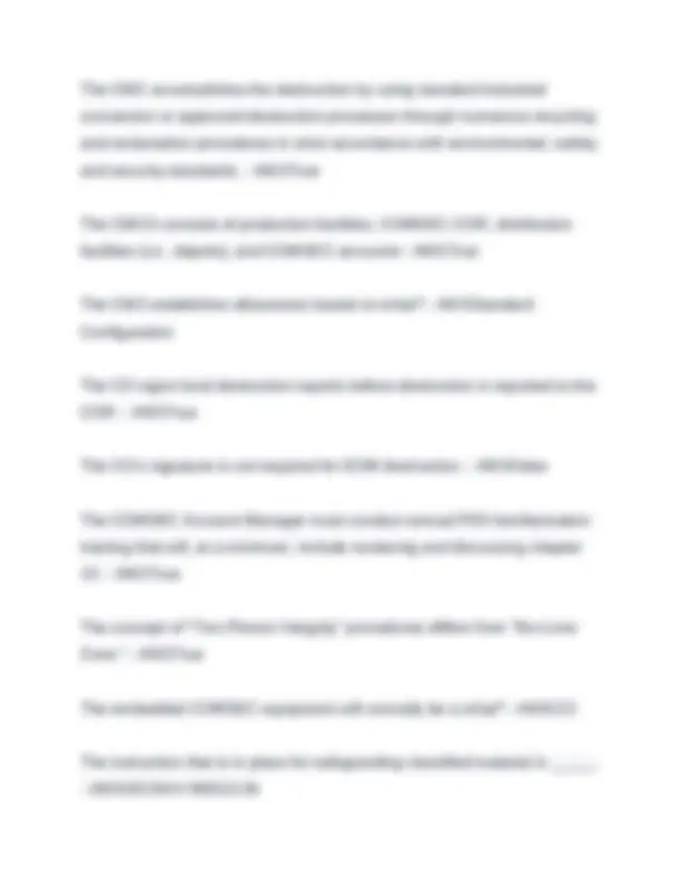 Basic COMSEC Policies & Procedures Exam Test Bank 2025-2026. Questions ...