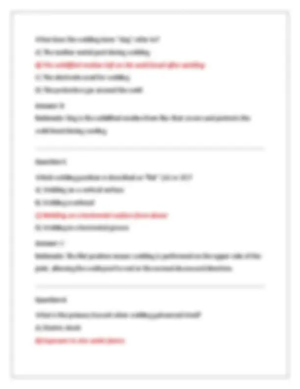 AWS CERTIFIED WELDER PRACTICE EXAM 1 QUESTIONS AND CORRECT ANSWERS ...