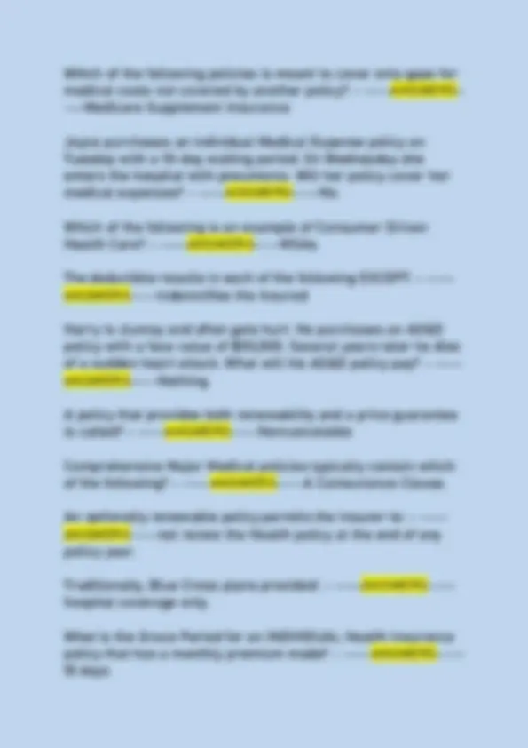 GA: LIFE INSURANCE EXAM (ACTUAL 2025/2026) VERIFIED QUESTIONS AND ...