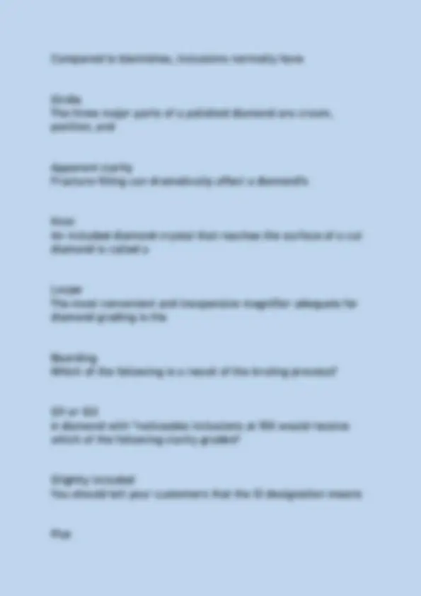 Diamond Grading and Sales: Q&A Study Guide | Exams Advanced Education ...