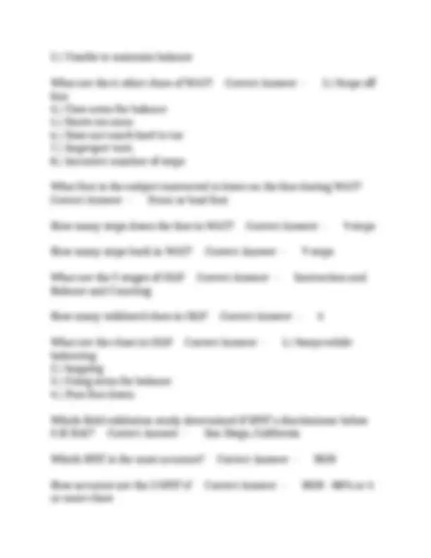 NHTSA SFST Study Guide – Questions With Applicable Solutions | Exams ...