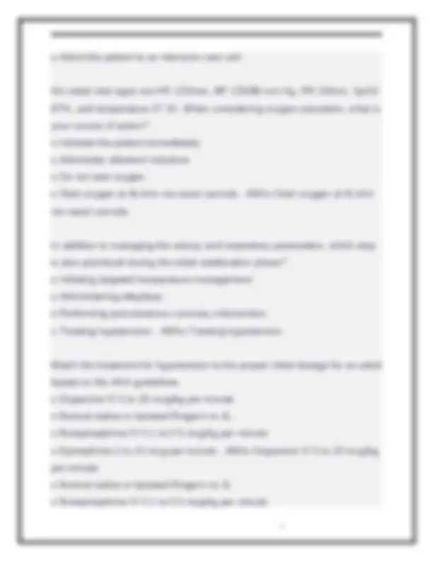 RQI 2025 ACLS Healthcare Provider Questions and Detailed Answers ...