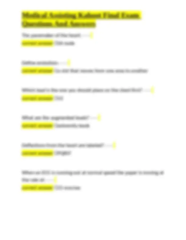 Medical Assisting Kahoot Final Exam Questions And Answers | Exams ...