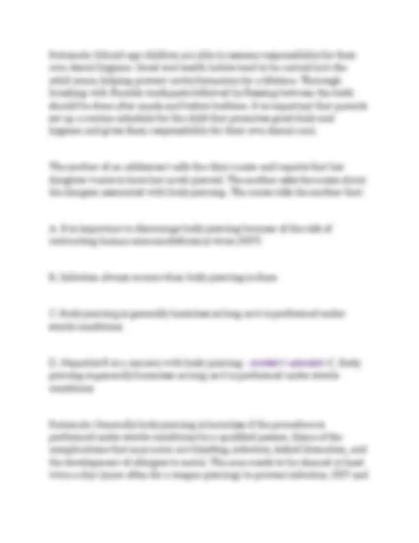 MODULE 1 DEVELOPMENTAL STAGES AND TRANSITION EXAM WITH DETAILED ANSWERS ...