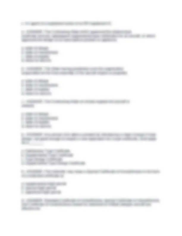 PCAR PART 5: Airworthiness Exam Questions and Answers 100% Solved ...