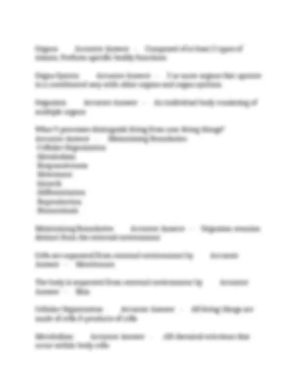 A&P Introduction To Human Body Learning Outcomes Explained | Exams ...