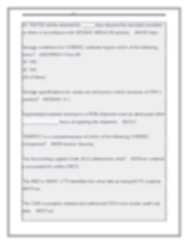 Basic COMSEC Policies and Procedures Exam Test Bank 2025-2026 ...