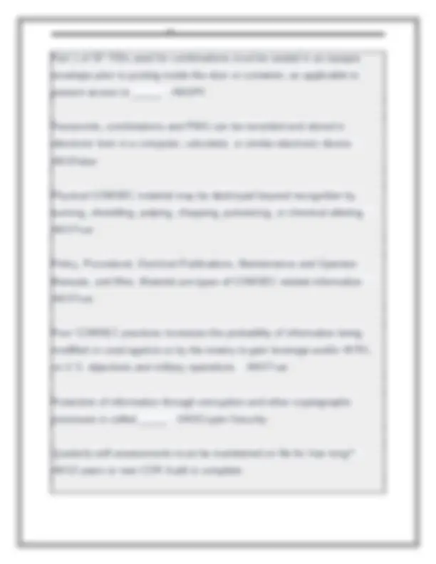 Basic COMSEC Policies and Procedures Exam Test Bank 2025-2026 ...