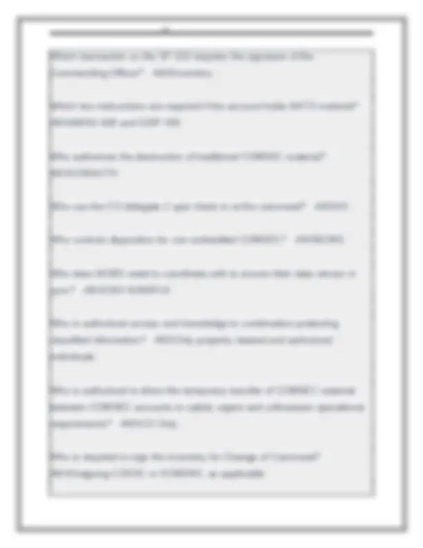 Basic COMSEC Policies and Procedures Exam Test Bank 2025-2026 ...