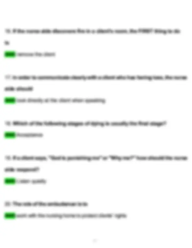 CNA STATE BOARD WRITTEN EXAM 2025 Actual Questions & Verified Answers ...