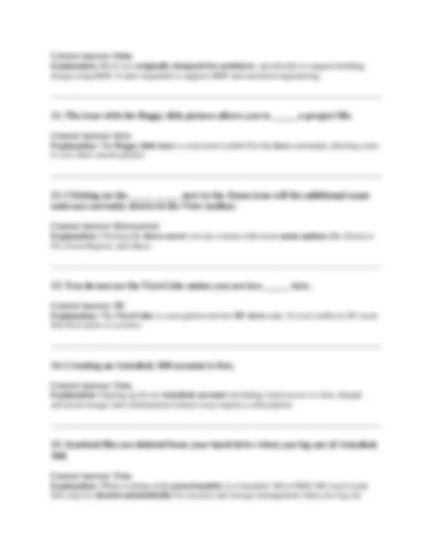 Chapter 1 - Revit (Questions + Answers) Solved | Exams Advanced ...