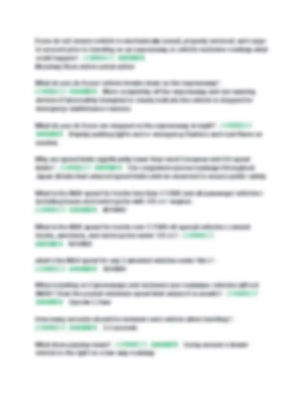 Japanese SOFA Driving Exam: Q&A Study Guide 2025 | Exams Nursing | Docsity