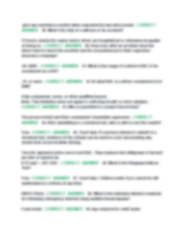 Japanese SOFA Driving Exam: Q&A Study Guide 2025 | Exams Nursing | Docsity