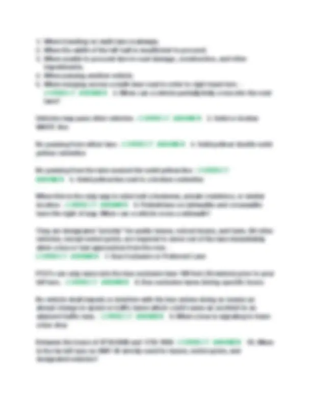 Japanese SOFA Driving Exam: Q&A Study Guide 2025 | Exams Nursing | Docsity