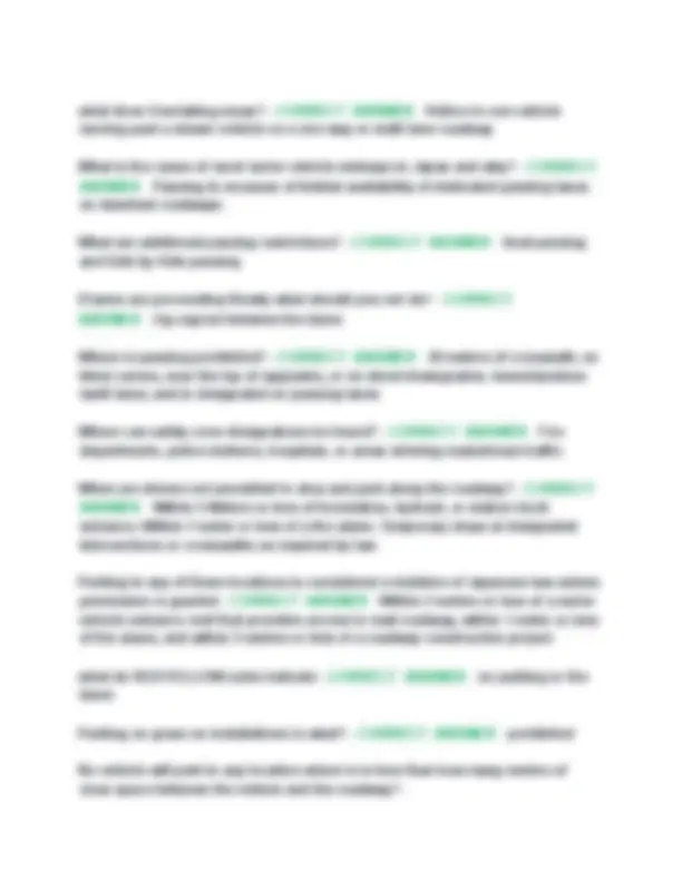 Japanese SOFA Driving Exam: Q&A Study Guide 2025 | Exams Nursing | Docsity