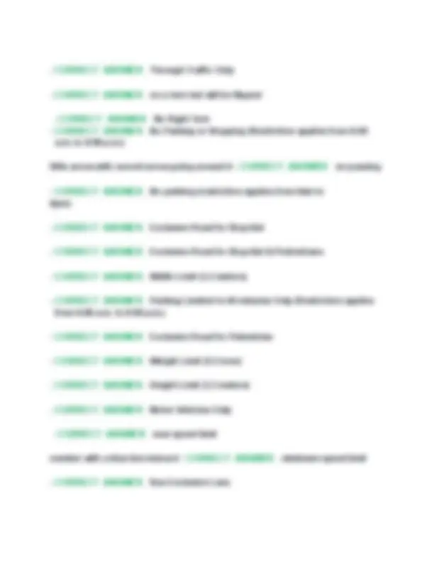 Japanese SOFA Driving Exam: Q&A Study Guide 2025 | Exams Nursing | Docsity
