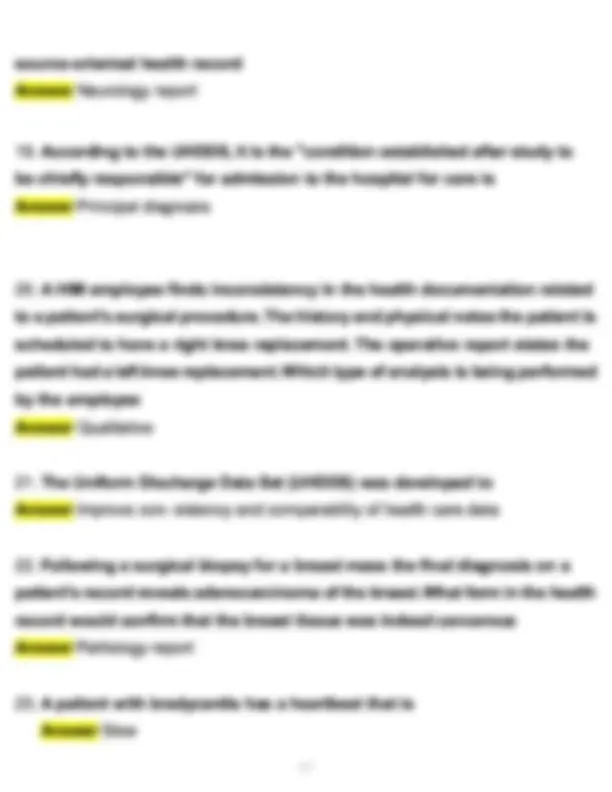 CCA EXAM PRACTICE TEST Latest 2025 Actual Questions & Verified Answers ...