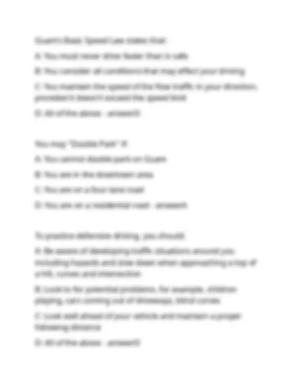 WRITTEN TEST 1 (GUAM) TEST QUESTIONS FULLY SOLVED & UPDATED | Exams ...