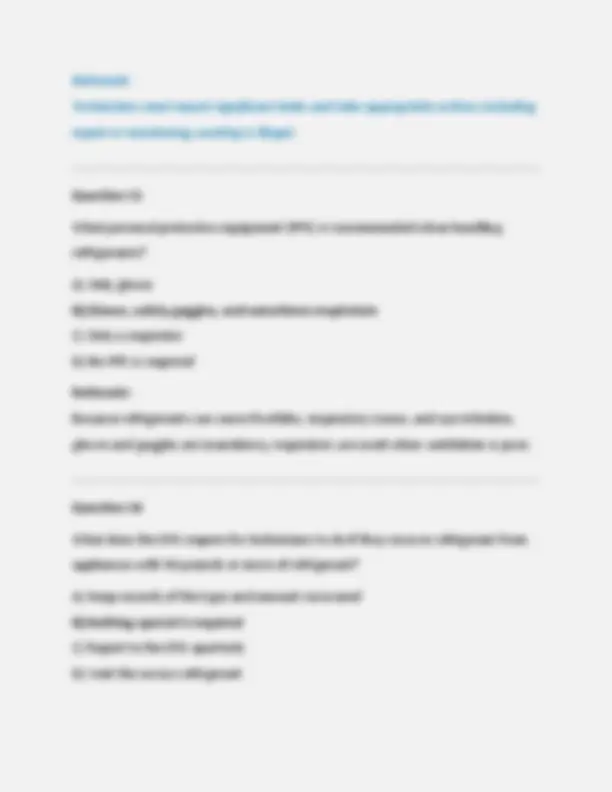 EPA Section 608 HVAC Certification Exam Practice Questions | Exams ...