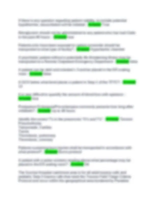 SNHD EMT Protocols Q&A: 2025 Update for Emergency Medical Technicians ...