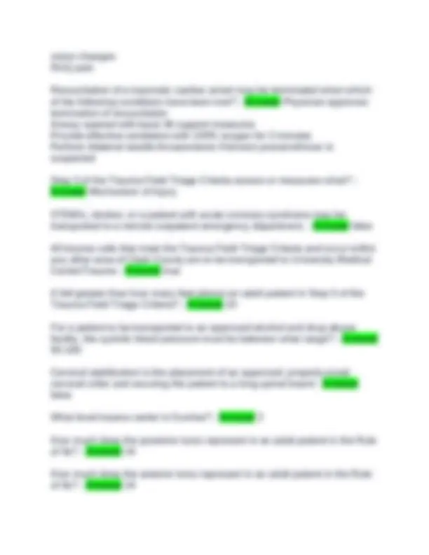 SNHD EMT Protocols Q&A: 2025 Update for Emergency Medical Technicians ...