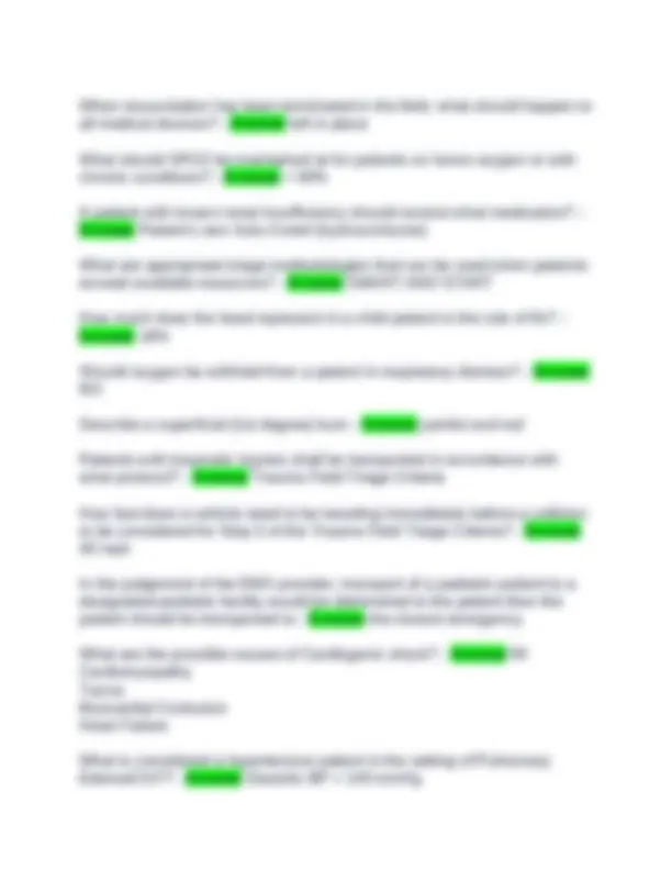 SNHD EMT Protocols Q&A: 2025 Update for Emergency Medical Technicians ...