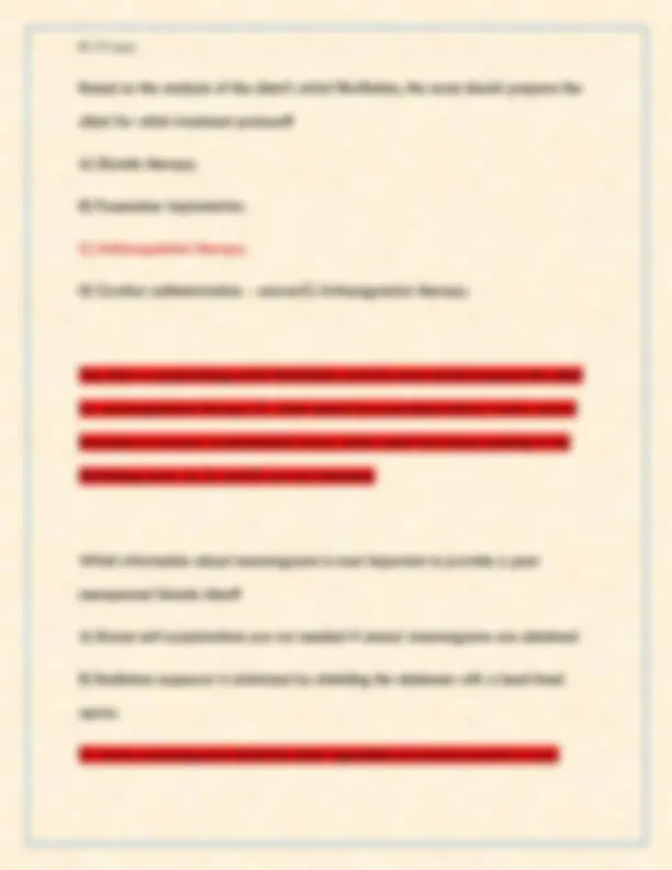 EVOLVE ELSEVIER HESI MED SURG ACTUAL EXAM WITH 200 REAL EXAM QUESTIONS ...