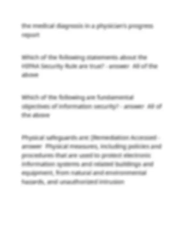 HIPPA and Privacy Act Training (1.5 hrs) with 100% correct answers.docx ...