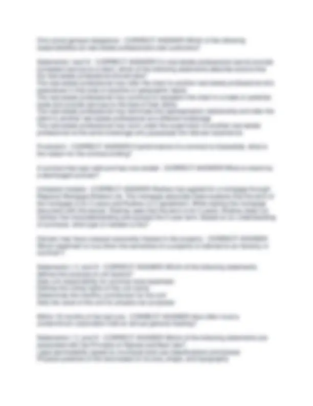 RECA Exam Study Questions And Answers With Complete Solutions 100% ...