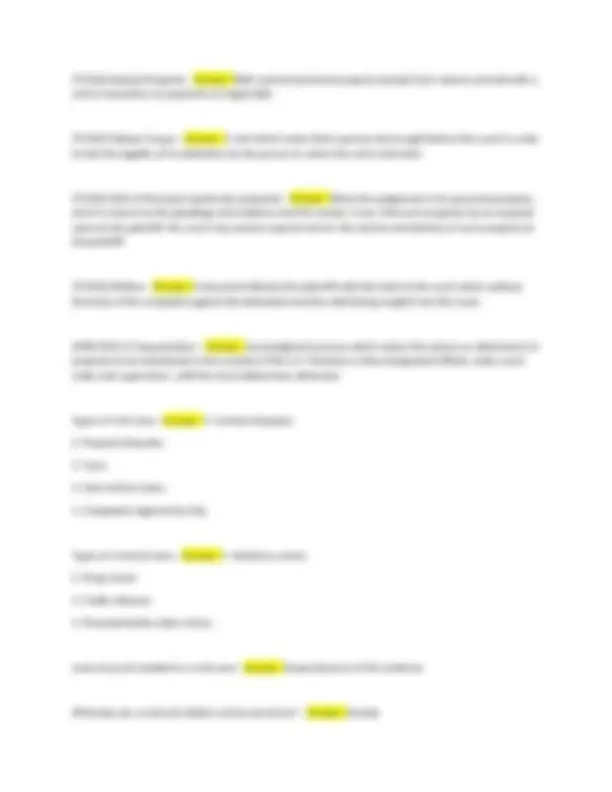 Civil Process: Questions and Answers for Legal Studies | Exams Law ...