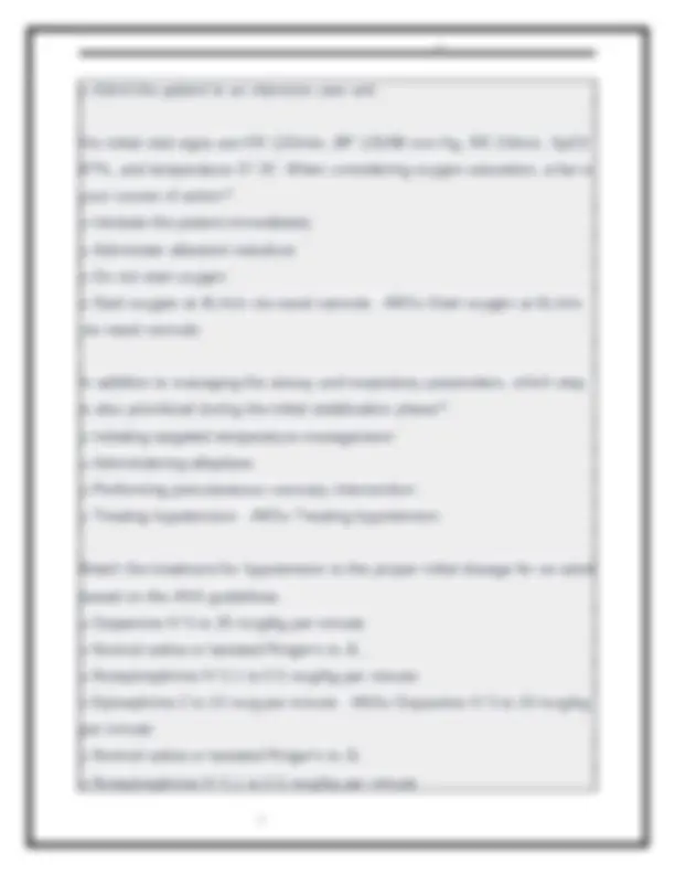 RQI 2025 ACLS Healthcare Provider Exam. Questions & Correct Answers ...