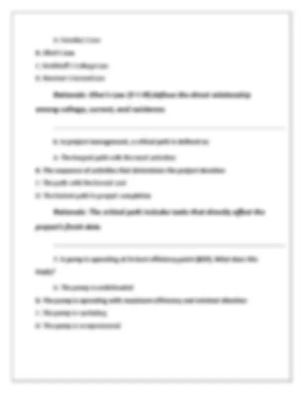 PE (Principles and Practice of Engineering) Exam 1 Questions and ...