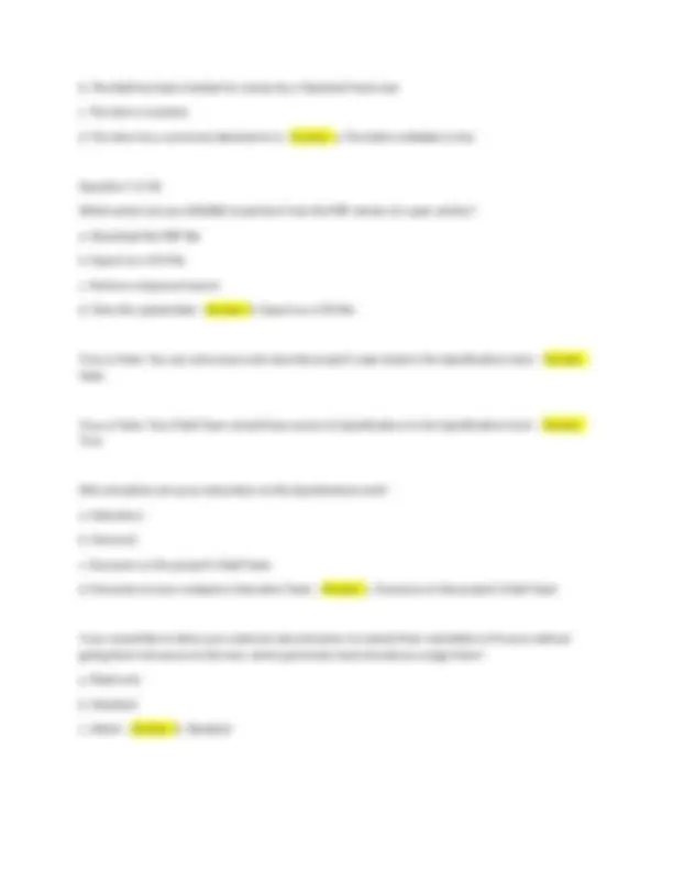 Project Management Procore Certification Comprehensive Questions ...