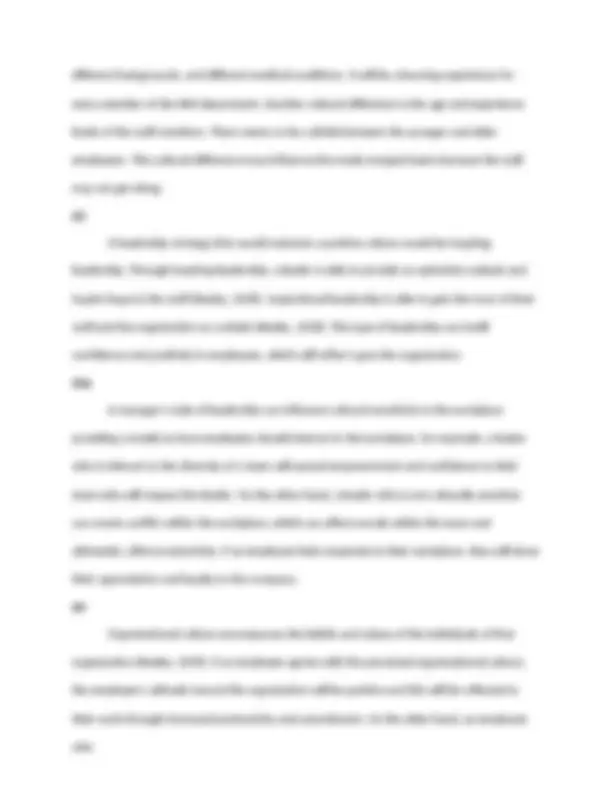 D258 Organizational Leadership in Healthcare Task 1 Leading an ...