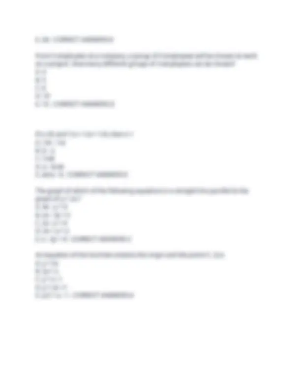 2025 ACCUPLACER COLLEGE-LEVEL MATH EXAM WITH CORRECT ANSWERS | Exams ...