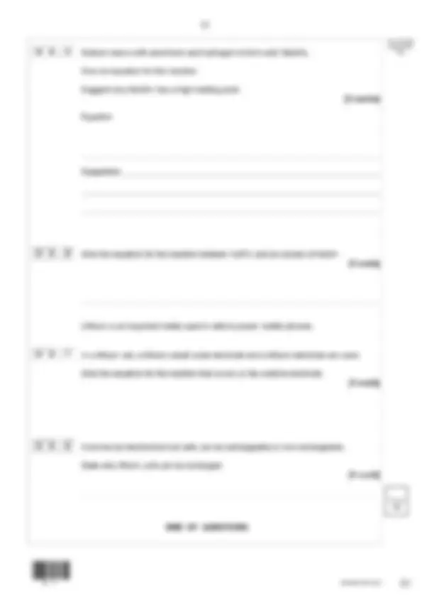 Actual 2025 AQA A-LEVEL CHEMISTRY 7405/1 Paper 1 Merged Question Paper + Mark Scheme + In ...