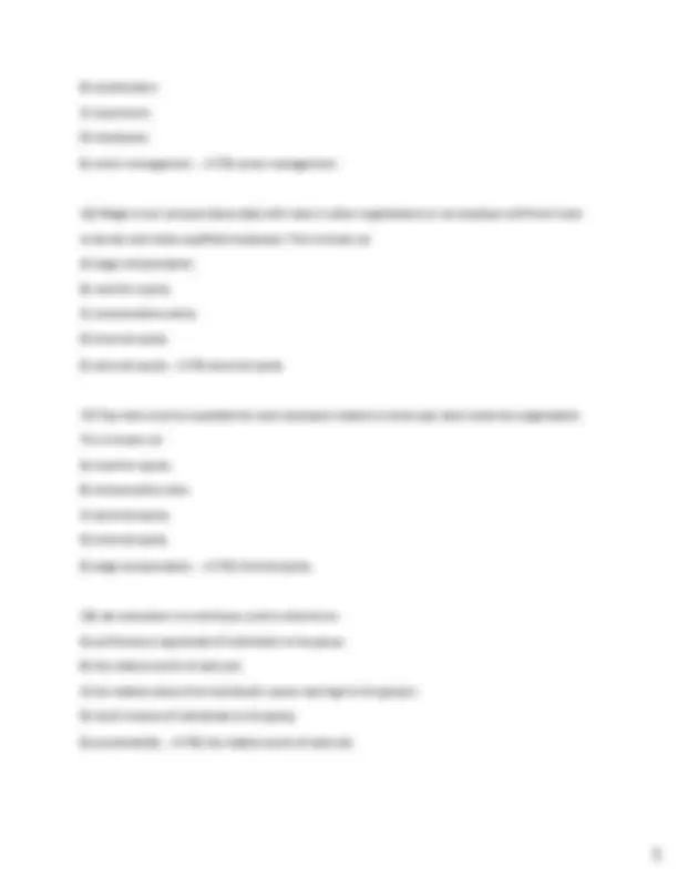 Total Rewards and Compensation: Multiple Choice Questions | Exams ...