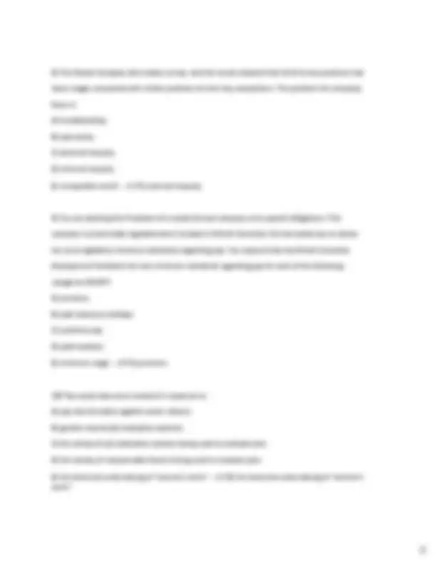 Total Rewards and Compensation: Multiple Choice Questions | Exams ...