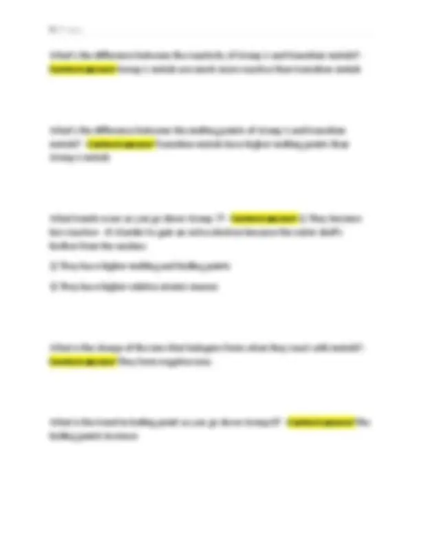 AQA GCSE Chemistry Exam; Actual Exam Questions With 100% Verified ...