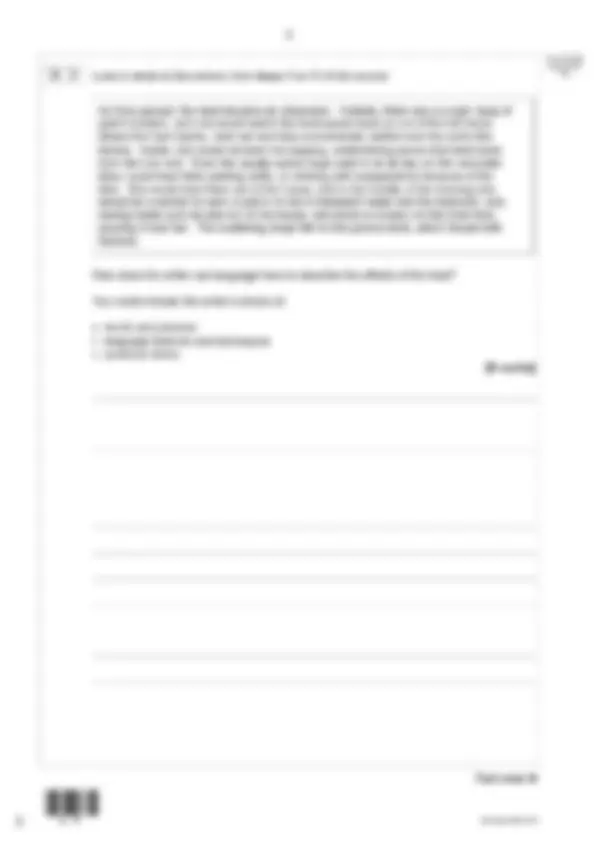 Actual 2024 AQA GCSE ENGLISH LANGUAGE 8700/1 Paper 1 Question Paper ...