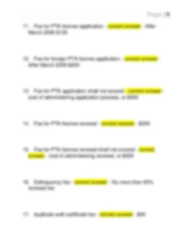 CA PT LAW EXAM 2025 QUESTIONS AND ANSWERS | Exams Law | Docsity