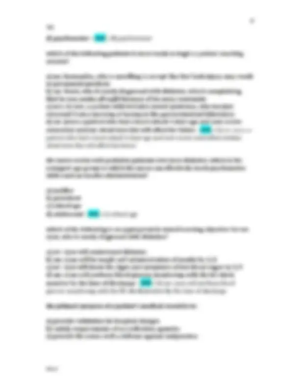 NR222/ NR 222 EXAM 2: HEALTH AND WELLNESS REVIEW| QUESTIONS AND ANSWERS| GRADE A| 100% COR ...